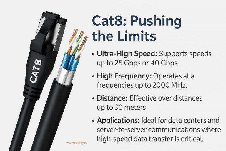 Speeds of Cat5e, Cat6, Cat6a, Cat7, and Cat8 Cables Compared - Cablify