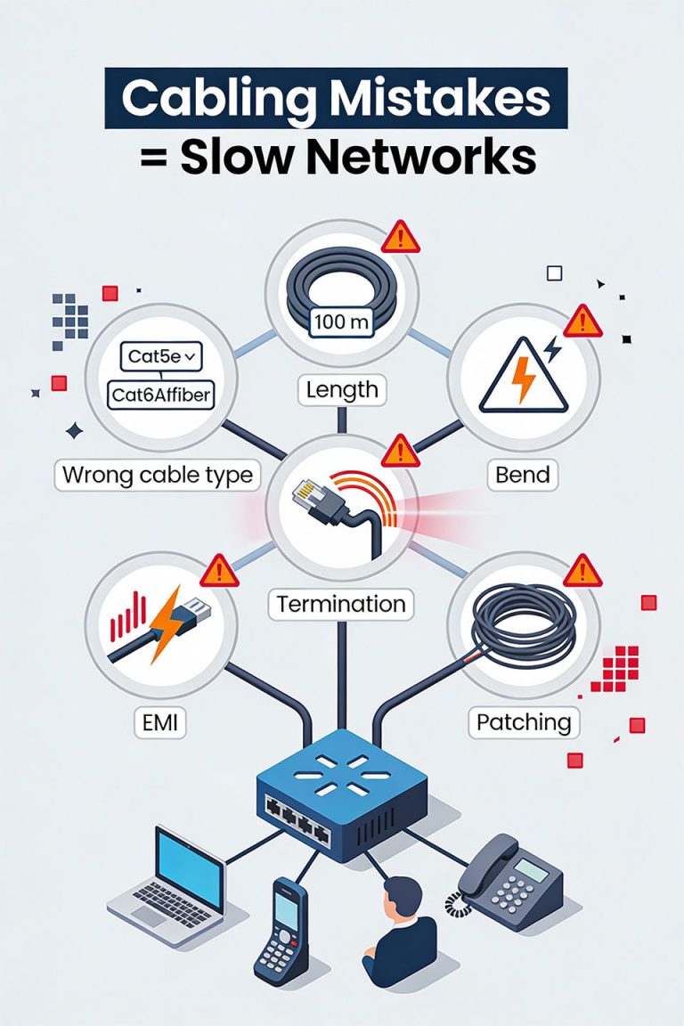 How Improper Cable Installation Affects Network Performance - Cablify