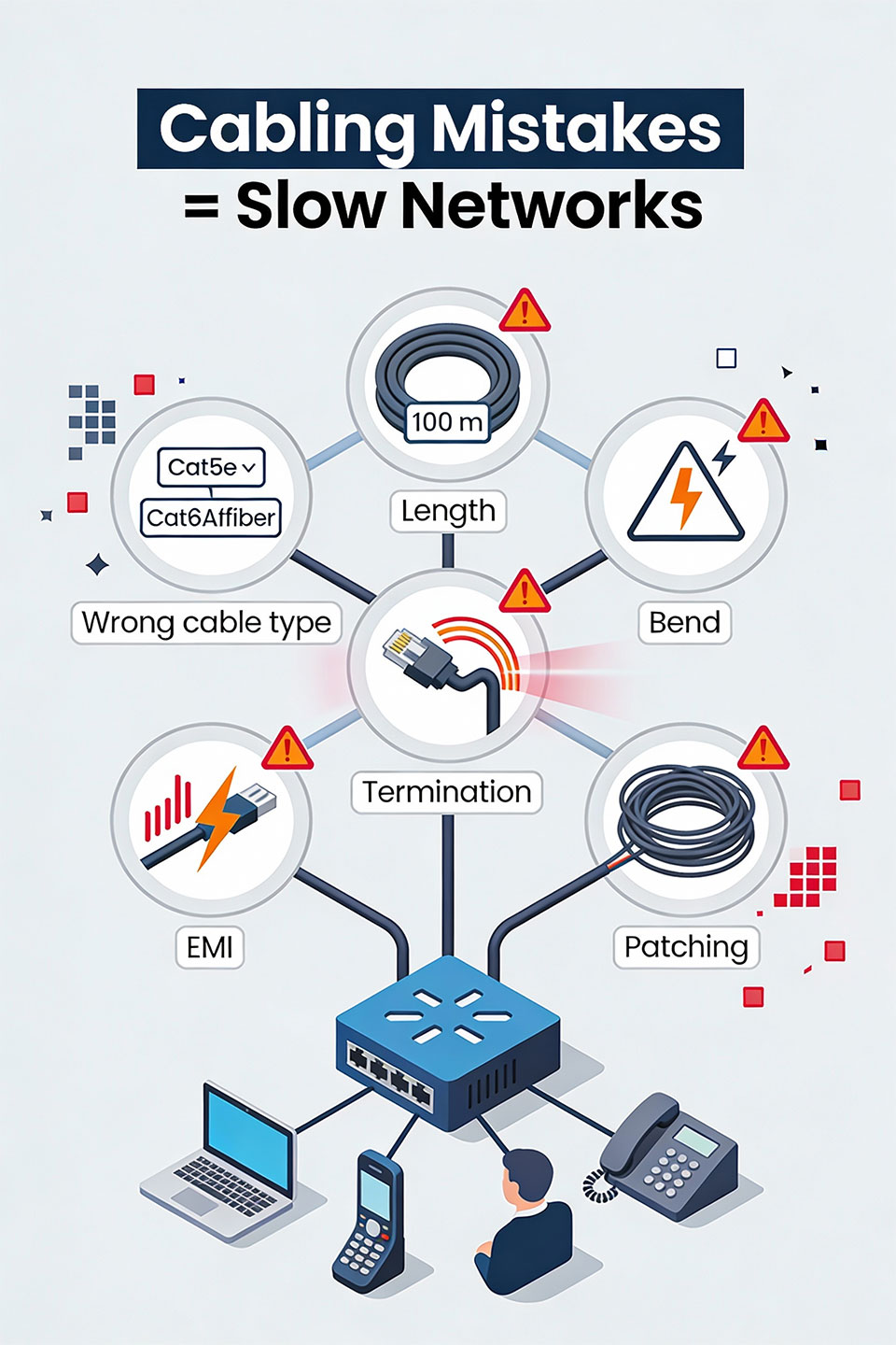 How Improper Cable Installation Affects Network Performance - Cablify
